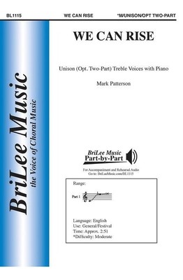 We Can Rise Sheet Music for Unison Choir with Optional 2-Part FREE ...