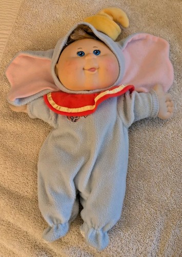 2004 Cabbage Patch Kids Dumbo Play Along Preemie Blonde Hair Tuft Blue ...