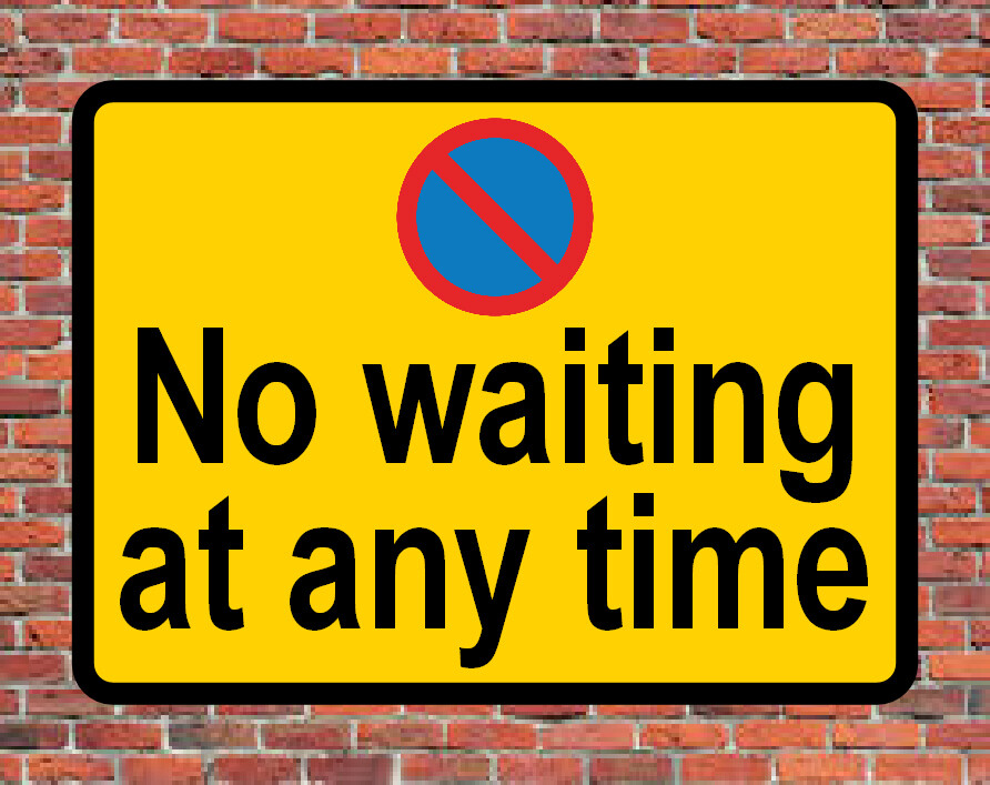 Waiting Sign New Parking Restrictions Across Wokingham Borough Set To