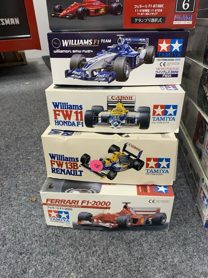 Tamiya And Fujimi Formula One Models 1/20 Scale. New In Box. 12 Kits ...