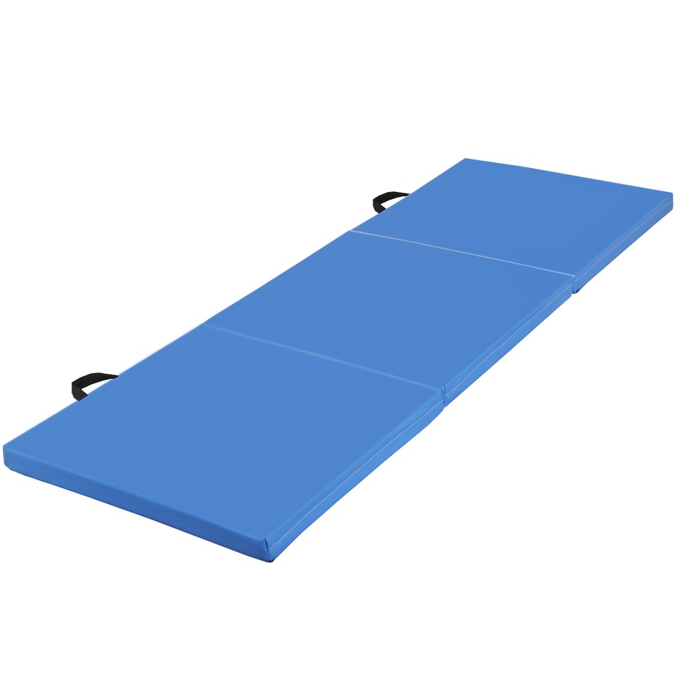 Thick Soft Tri-Fold Panel Pilates Fitness Exercise Mat Gymnastics ...