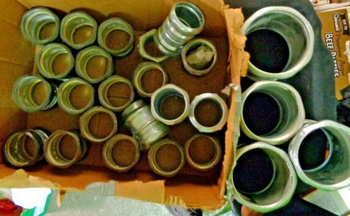 Large Lot of METAL COUPLINGS Most 2" Wet Loc - (3) 3" (1) 3.5" old new ...