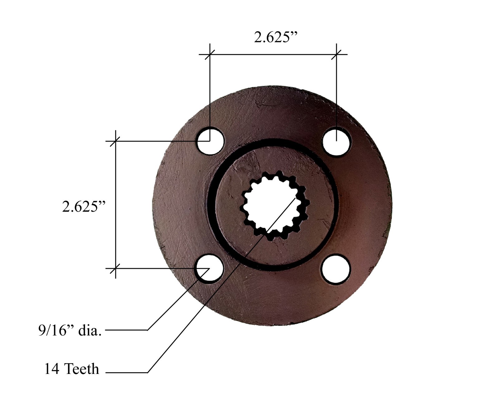 DD-257-R Spline Drive Hub Fits Broce Broom, BRDD-257R | eBay