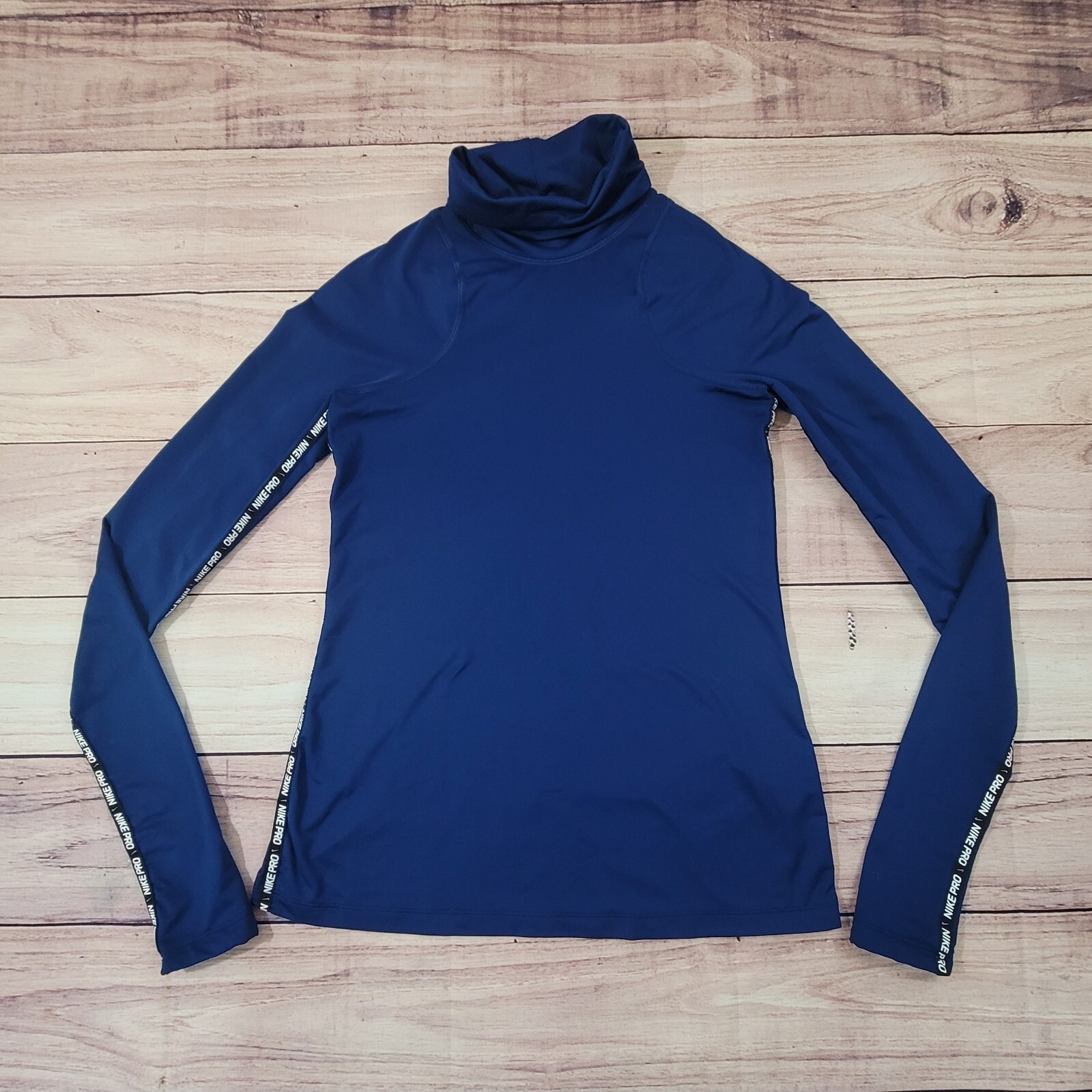 Nike Pro Men's Compression Shirt Blue Long Sleeve Ath… - Gem