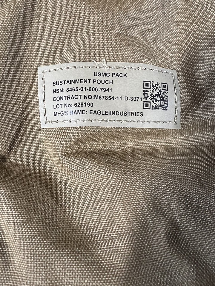 NEW US Marine Military Issue Sustainment Pouch CIF USMC Molle Coyote ...