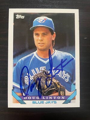 1993 Topps #159 Doug Linton Toronto Blue Jays Signed Card Autographed ...