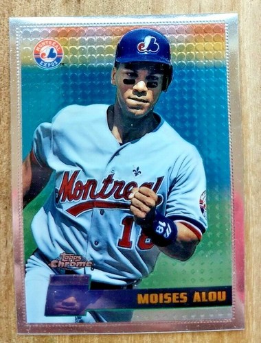 1996 TOPPS CHROME MOISES ALOU CARD#123 MINT EXPOS MARLINS ASTROS CUBS ...