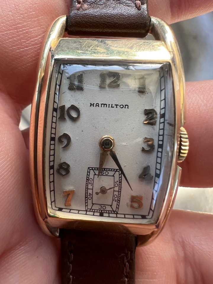 Vintage Hamilton carriage case driver's curvex watch 1940s original ...