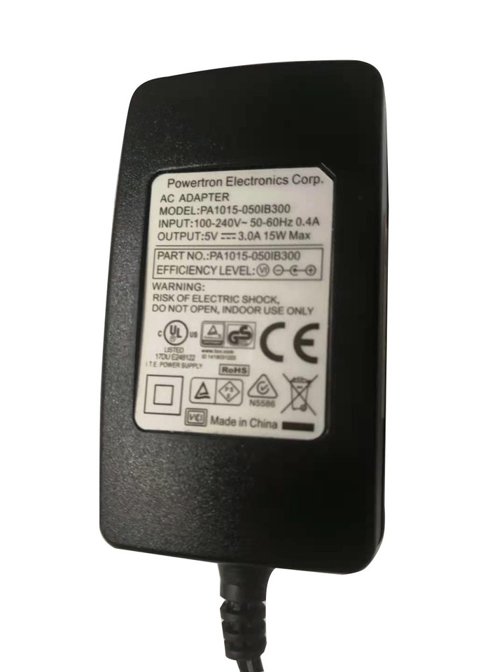 DC 5V 3 Amp Power Adapter w/2 Pin Terminal Block Connector, UL Listed ...