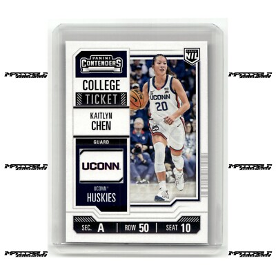 2024-25 Panini UCONN NIL - #7 Kaitlyn Chen Rookie College Ticket | eBay