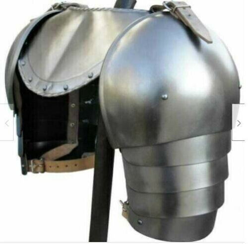 Medieval Gorget WIth Pair Of Metal Shoulder Roman Greek Knight Armor ...