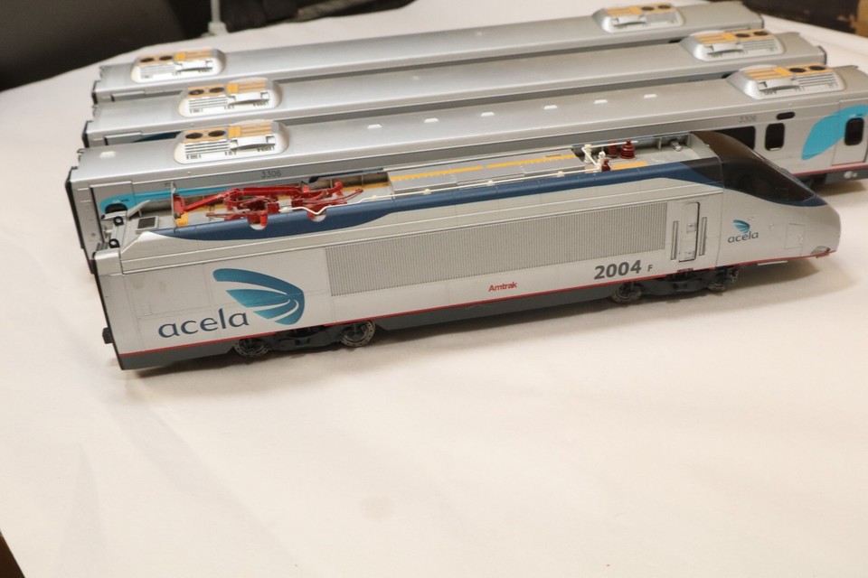 BACHMANN AMTRAK ACELA EXPRESS PASSENGER TRAIN SET HO SCALE | eBay