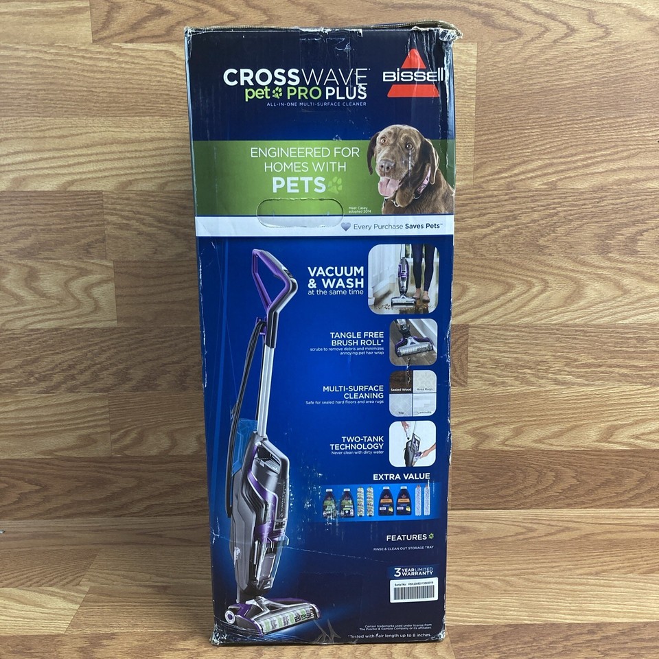 Bissell CrossWave Pet Pro Plus All In One Multi Surface Cleaner Wet Dry ...