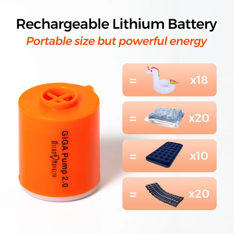 3-in-1 Portable Mini Electric Inflator USB Charging Outdoor Air Pump ...