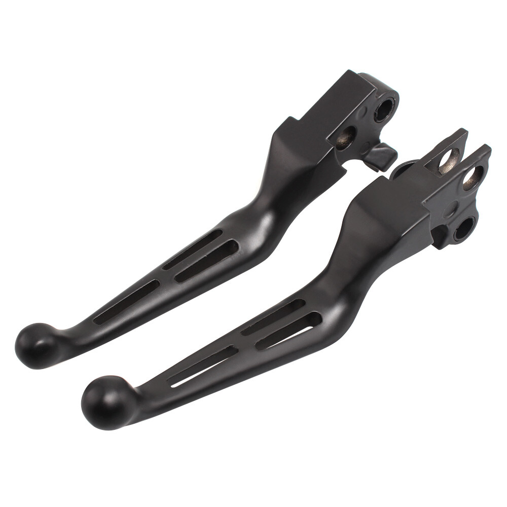 2x Black Wide Levers For Harley Davidson Sportster Softail Dyna Glide ...
