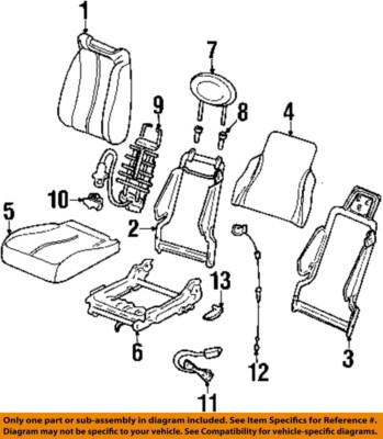 FORD OEM 99-02 Cougar Seats Tracks Front Seat Components-Cable ...