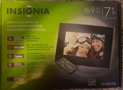 Insignia Digital Picture Frame 7" NS-DPF7G - New in the box | eBay