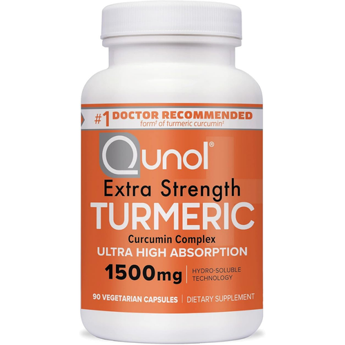Qunol Turmeric Curcumin Capsules, 1500mg Extra Strength Supplement ...