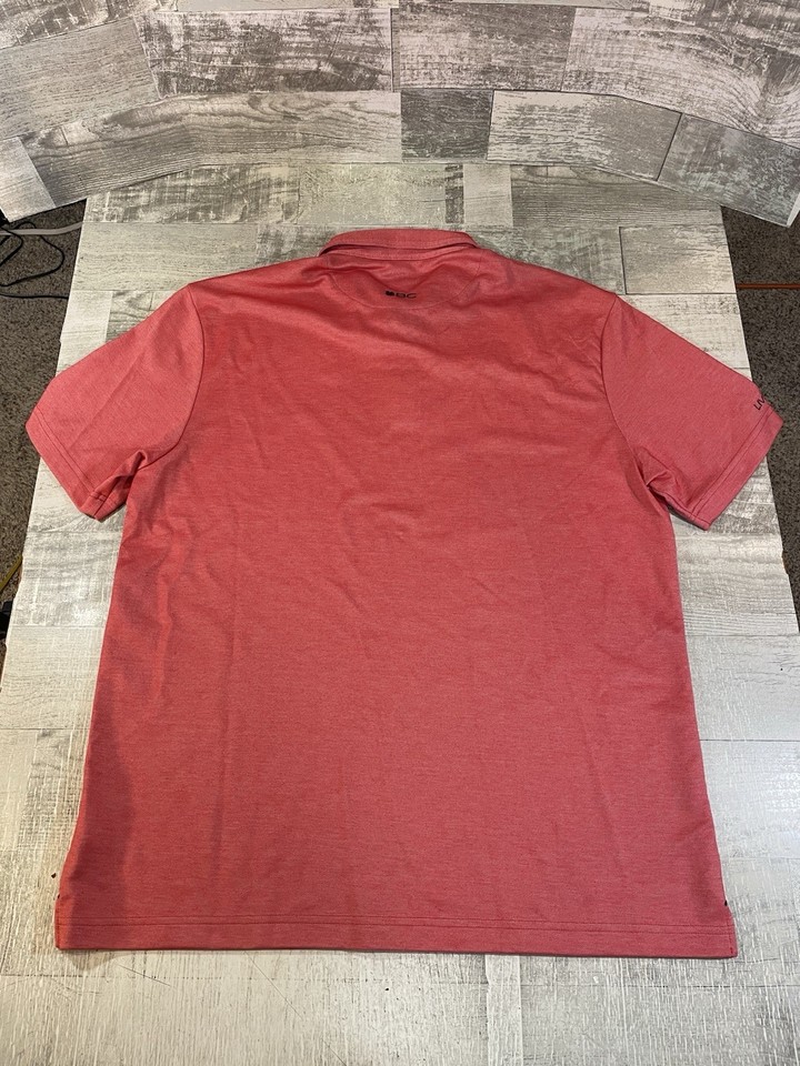 Black Clover Polo Shirt Mens L Cranberry Red Golf Performance Relaxed ...