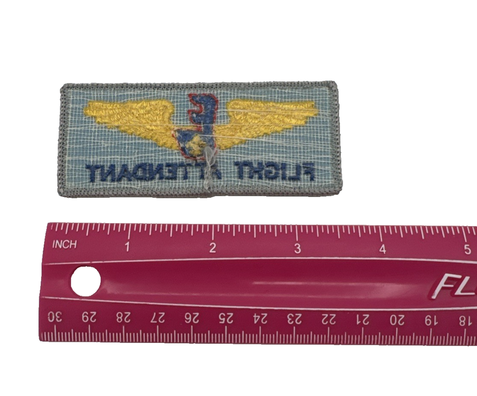 Flight Attendant Patch with Wings BSA Style Embroidered Badge | eBay