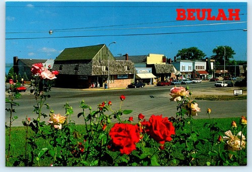 BEULAH, Michigan MI ~ STREET SCENE Benzie County 4"x6" Postcard | eBay
