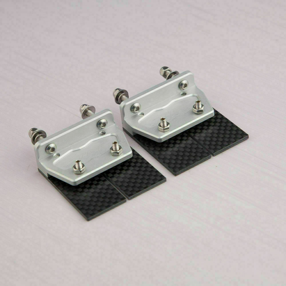 1Pair 45mmx42mmx16.5mm Carbon Fiber & Aluminum Trim Tab for RC Electric ...