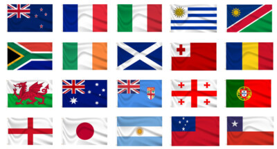 World Cup Rugby Flags 20 Countries Flags 3x2ft QUALITY Fast despatch ...