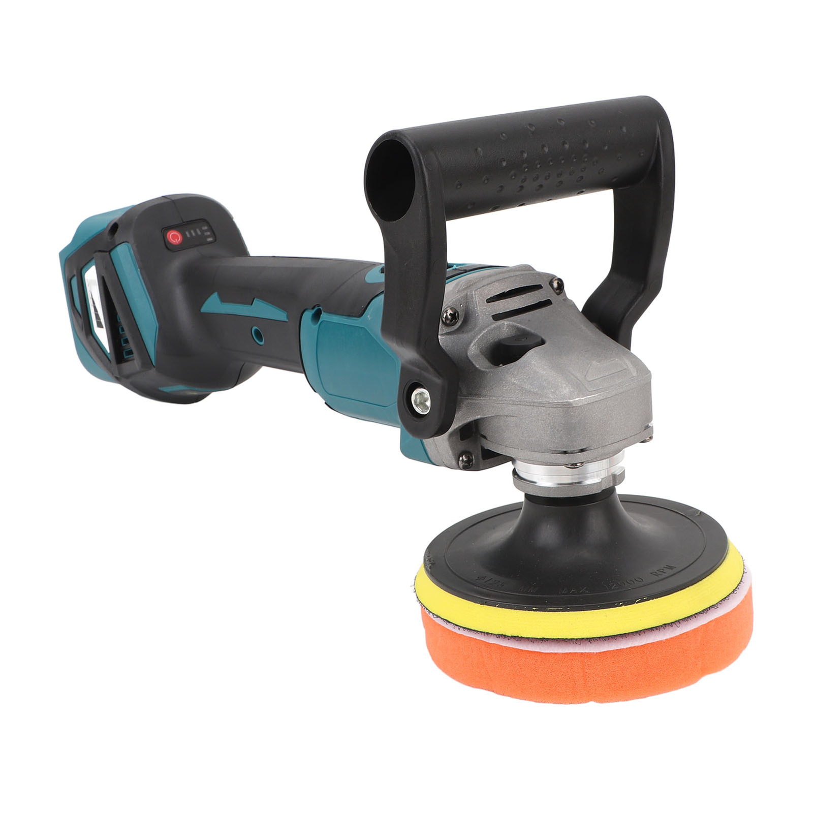 Cordless Buffer Polisher 6 Gear Speed 18V Battery Powered Grinding ...