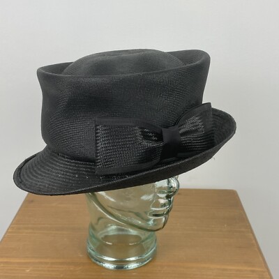 James Egleton The British Hat Guild Formal Hat Black Wedding Funeral ...