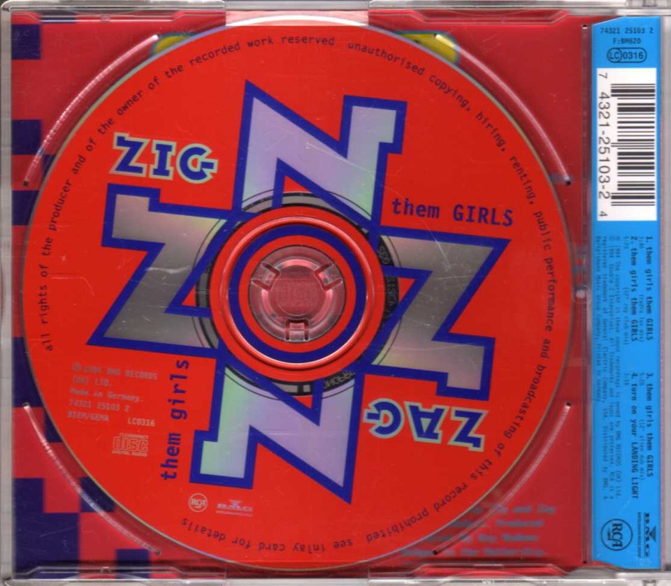 Zig & Zag - Them Girls Them Girls - CDM - 1994 - House 4TR Erick Morillo | eBay