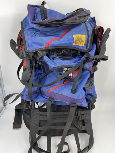 Kelty Trekker External Frame Blue Hiking Backpack Size 30” X 15” X 12 ...