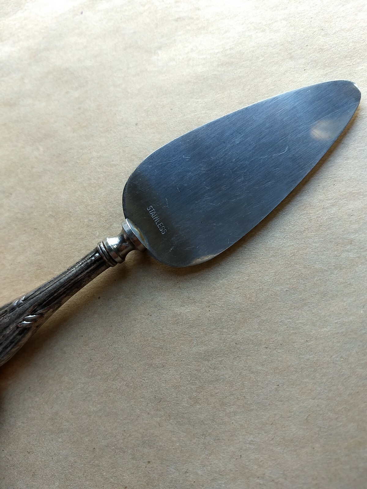 Vintage Sterling Silver Cake/Pie Server Sterling handle, stainless top ...