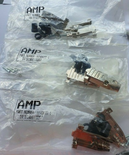 AMP 0748677-1 CONN BACKSHELL 9POS 180DEG SHLD 3/PK (IN27S2) | eBay