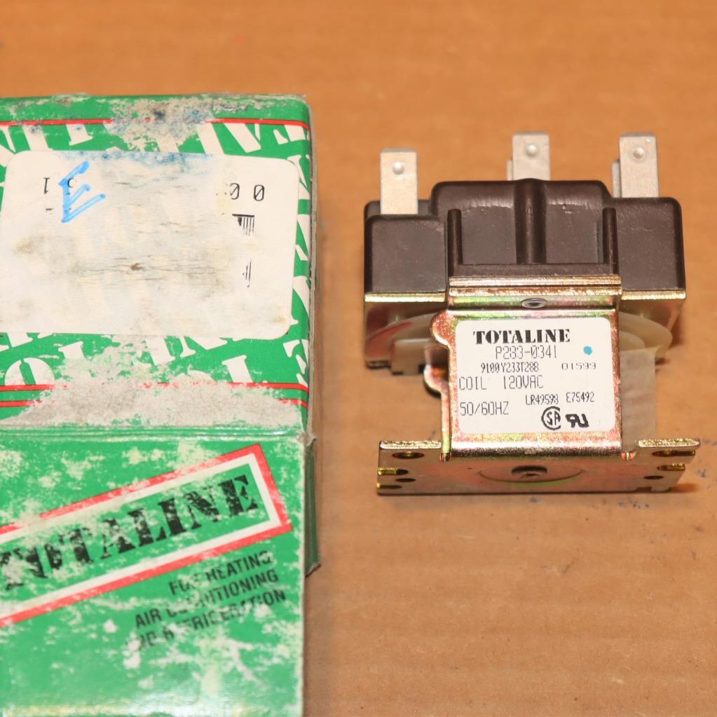 One Totaline P283-0341 Carrier Bryant Payne Furnace Relay 120 Volt Coil ...