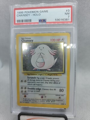 1999 Pokemon Chansey 3/102 Holo Base Set PSA 7 Near Mint | eBay