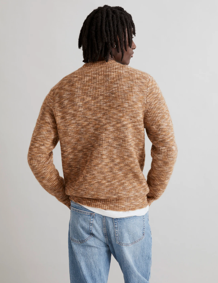 Madewell Mens Tan Sweater Wool Blend Space Dyed Butterscotch Size XL ...