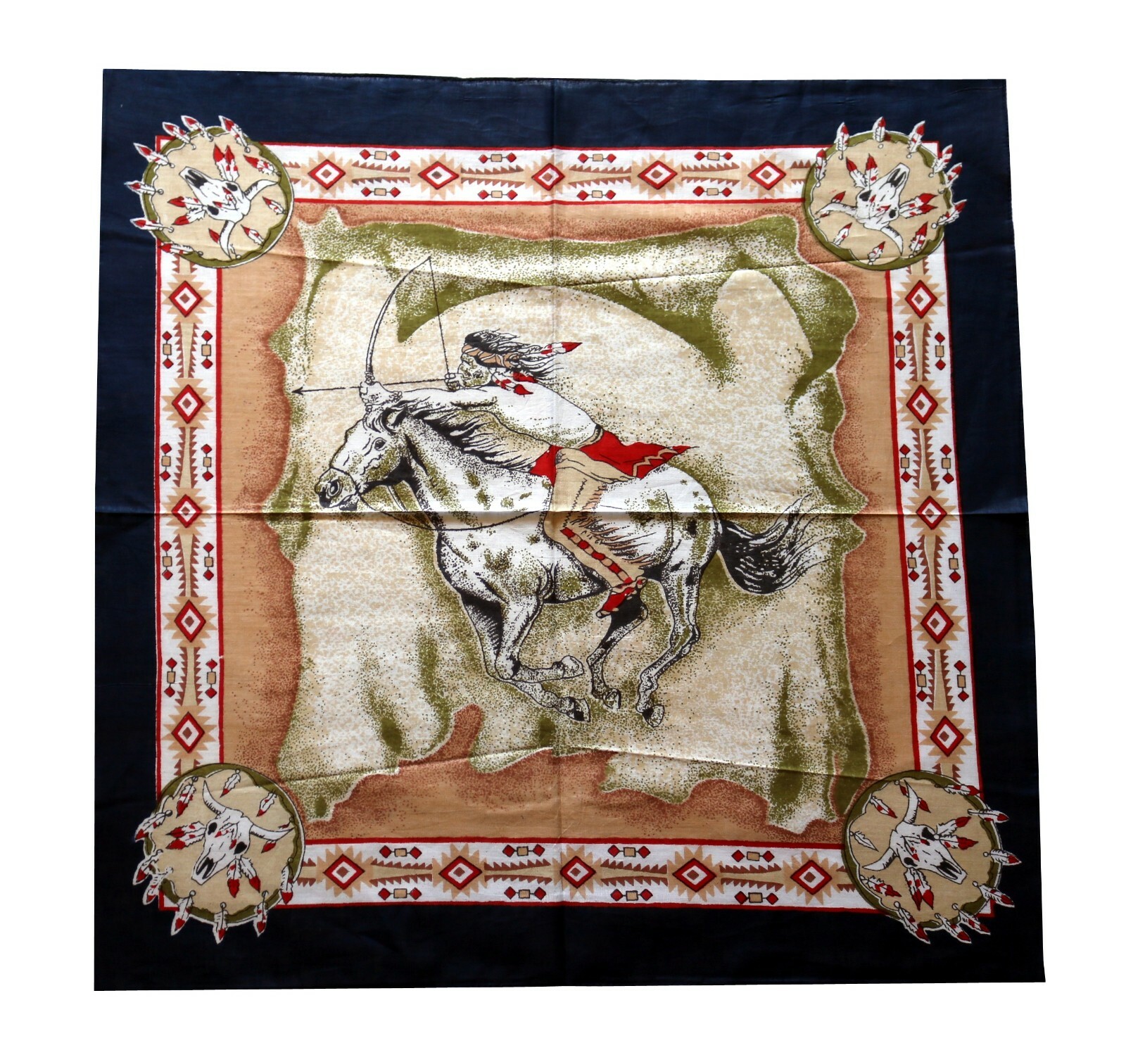 Indianer Pferd Tuch Kopftuch, Bandana Cowboy Native USA Biker Halstuch ...
