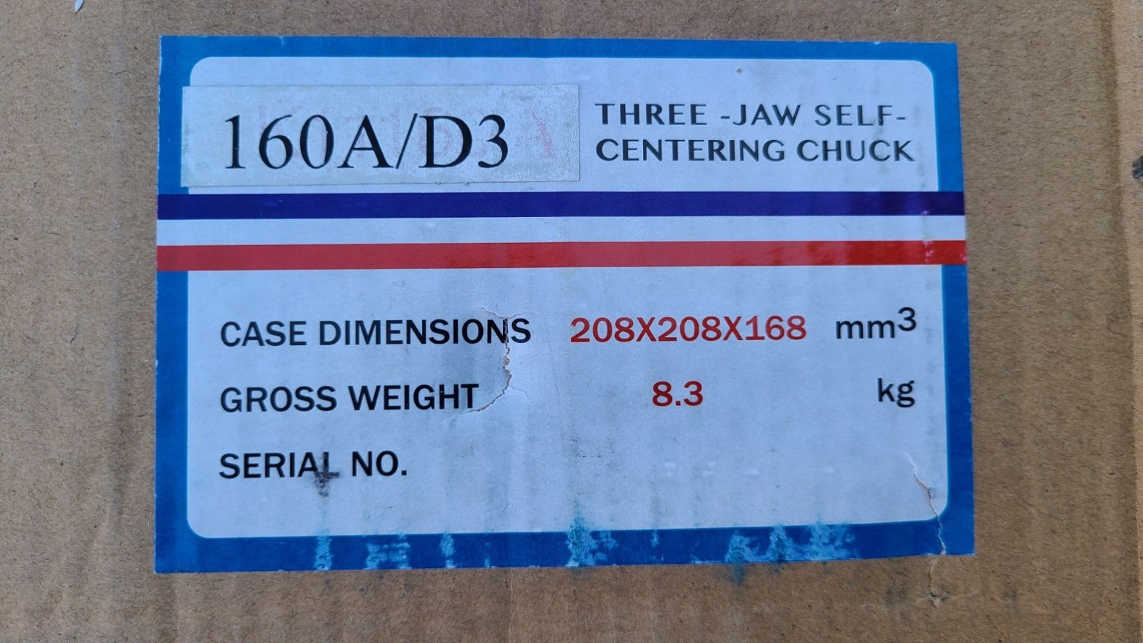 HHIP Camlock Lathe 3 Jaw Self Centering Chuck 160AD/3 FREE SHIPPING ...