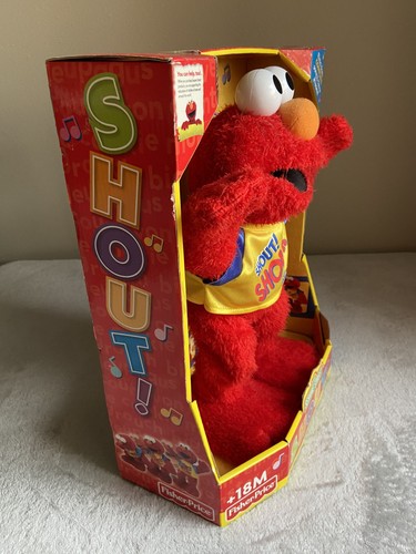vintage SHOUT ELMO plush doll SESAME STREET nib | eBay