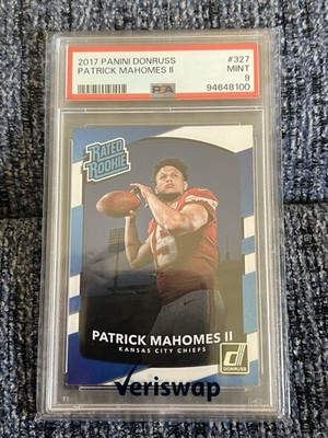 2017 Panini Donruss Rated Rookie Patrick Mahomes II #327 (RC) PSA 9 | eBay