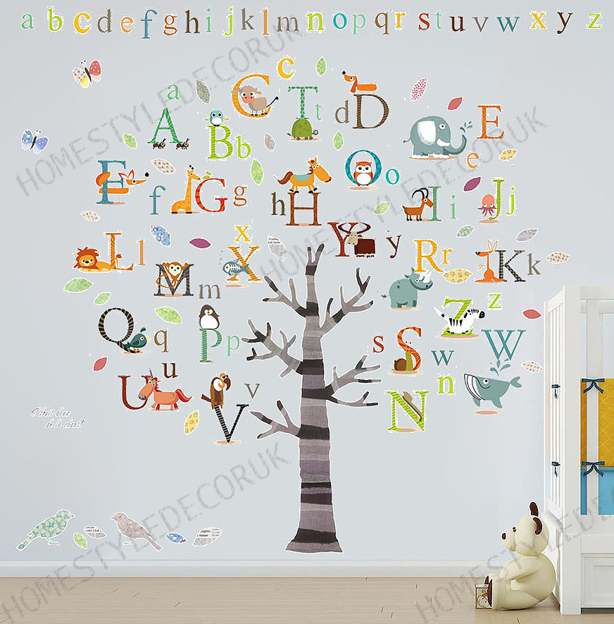 Wall Alphabet Decals High Def Photos Alphabet Decals, Black And White,