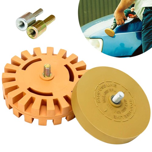 2pcs Rubber Eraser Wheel Pin Stripe Decal Car Sticker Caramel Pneumatic ...