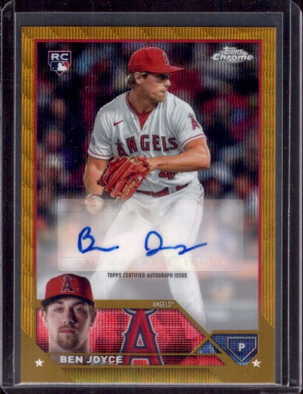 BEN JOYCE 2023 Topps Chrome Update Gold Wave Refractor RC BEN JOYCE 2023 Topps Chrome Update Gold Wave Refractor RC
