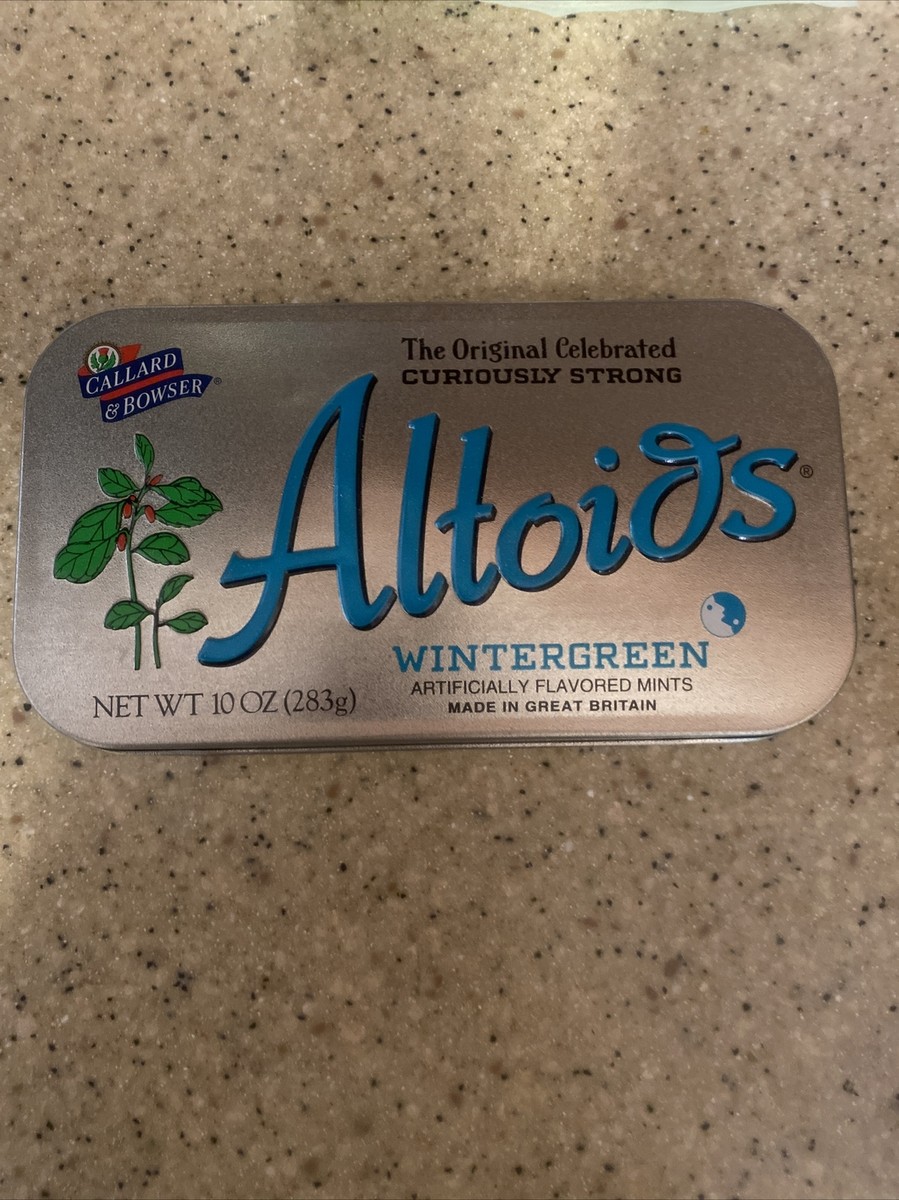 Altoids Mints Wintergreen Altoids Wintergreen Empty Tin W/ Paper