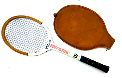 Vintage Wilson Net Star Junior Strata-Bow Tennis Racquet w/Cover Grip 4 ...