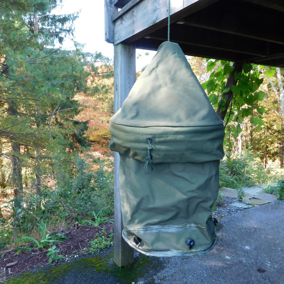 NEW USGI Canvas Water Bag 36 gallon Military Surplus Lister Bag NEW in ...