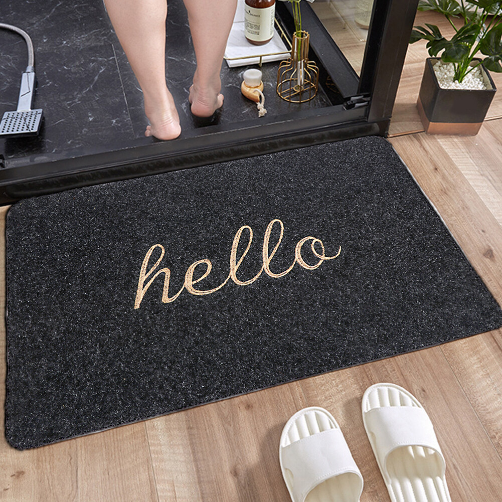 Door Mat Polyester Absorb Water Porch Entry Rugs Indoor Outdoor ...