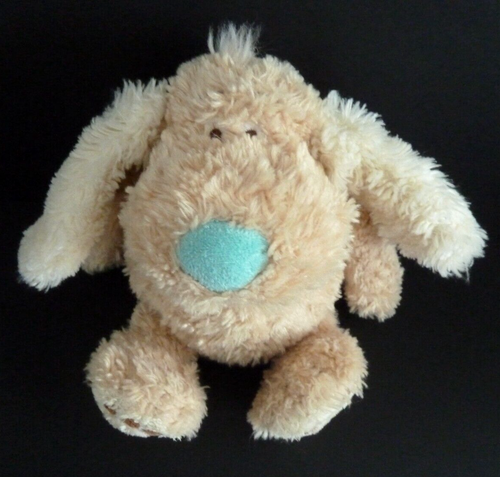 R6. DOUDOU PELUCHE ANNA CLUB PLUSH CHIEN beige écru nez bleu turquoise ...
