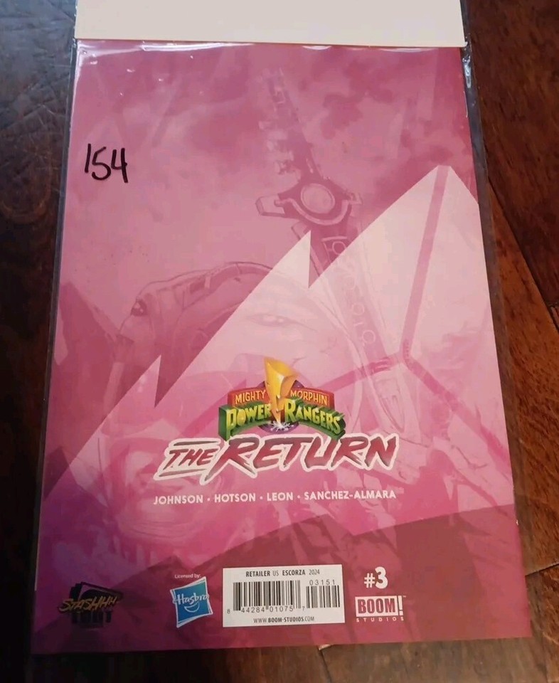 Mighty Morphin Power Rangers The Return #3 Virgin Escorza Last Ronin ...