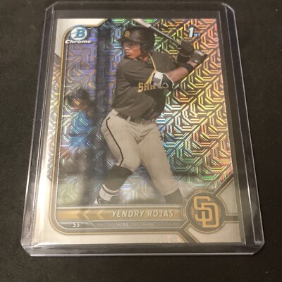Yendry Rojas RC 2022 Bowman Chrome #BCP-178 1st Mojo Refractor San ...